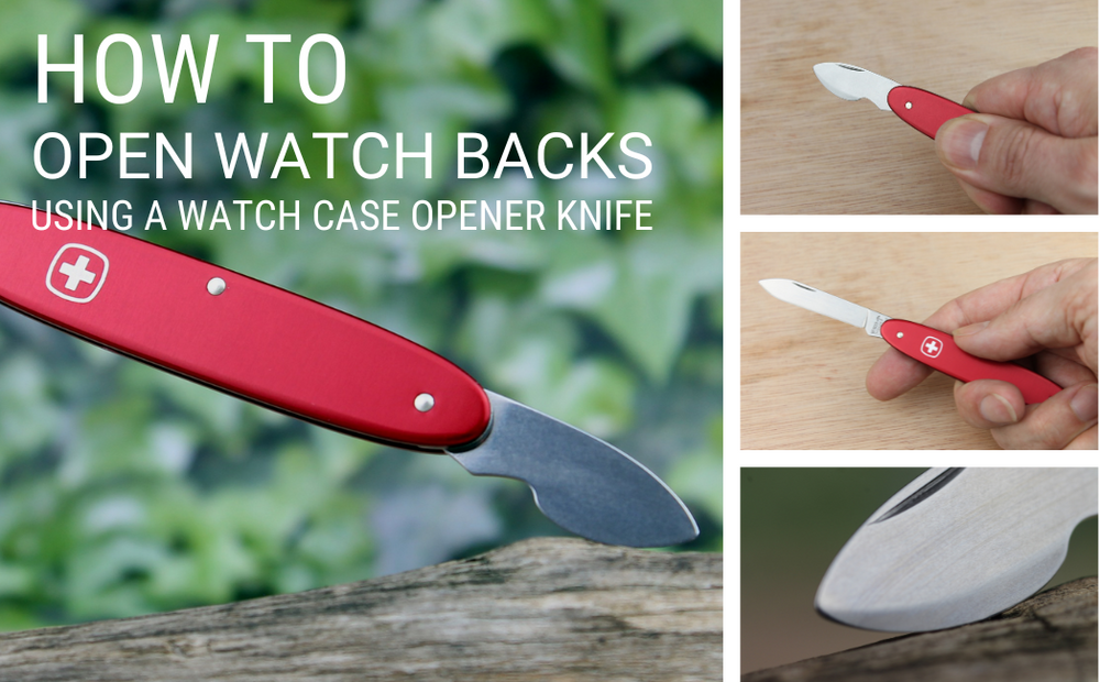 How to Open Watch Backs Using a Wenger Swiss Watch Case Opener Knife ...