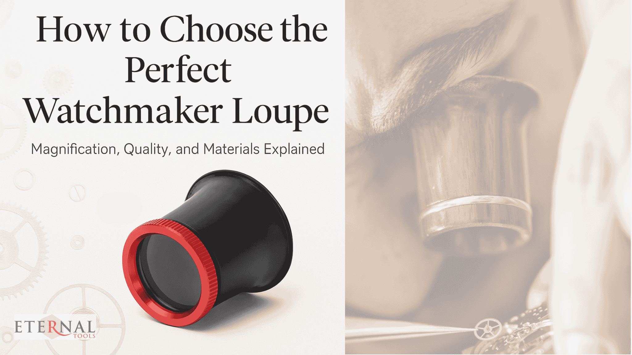 How to Choose a Watchmaker Loupe for Watch Repair and Jewellery Work ...