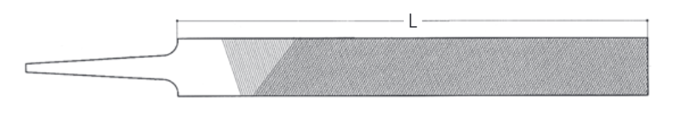 Vallorbe Precision Flat Hand File 6"/ 150mm Cut 2 – Eternal Tools